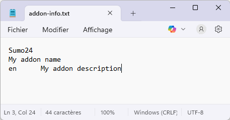 Add-ons: how to create the installer file | Dynamita Wiki